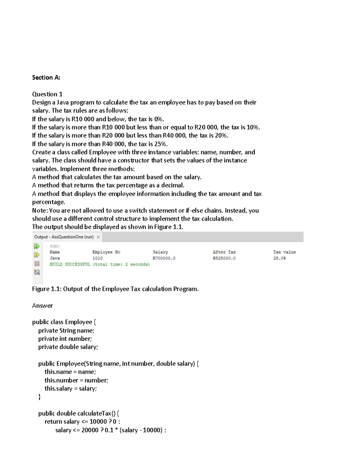 Programming 731 Assignment 2: Employee Tax and Task Management ...