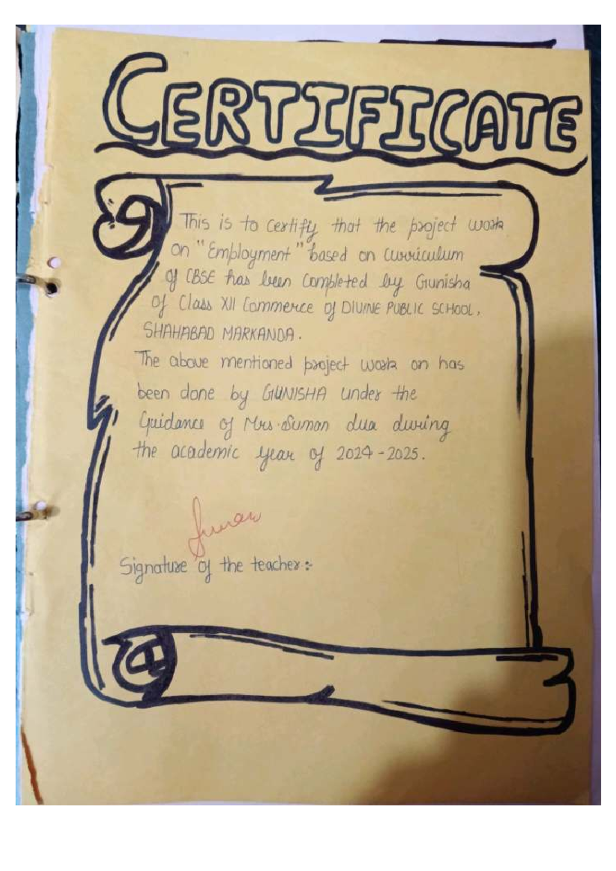 CBSE Class XII Commerce Project: Understanding Employment ...