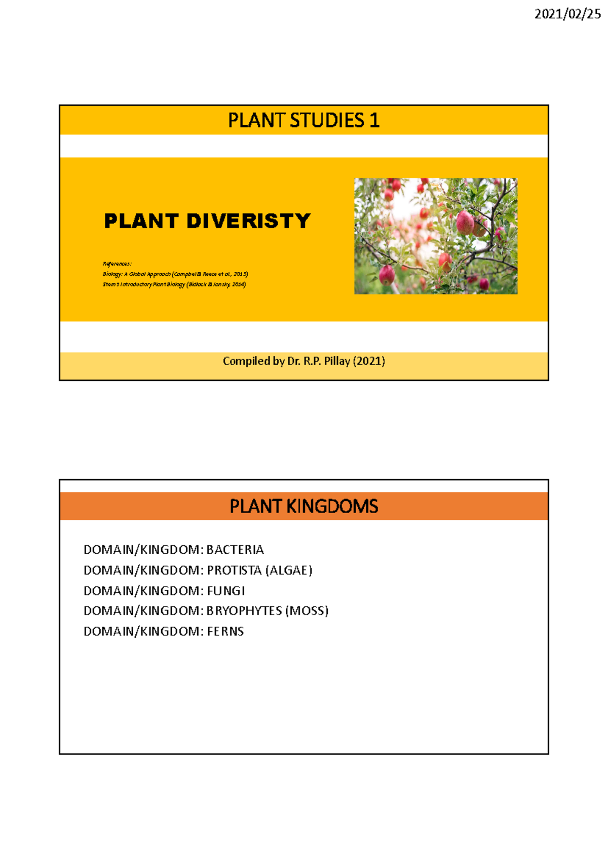 F2 Plant Diversity Study Guide: Key Concepts and Organisms - Studocu