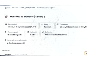 Ex1y2 - Examen semana 1 y 2 - Pregunta 1 Completada Puntúa 0 sobre 1. Señalar con bandera la ...
