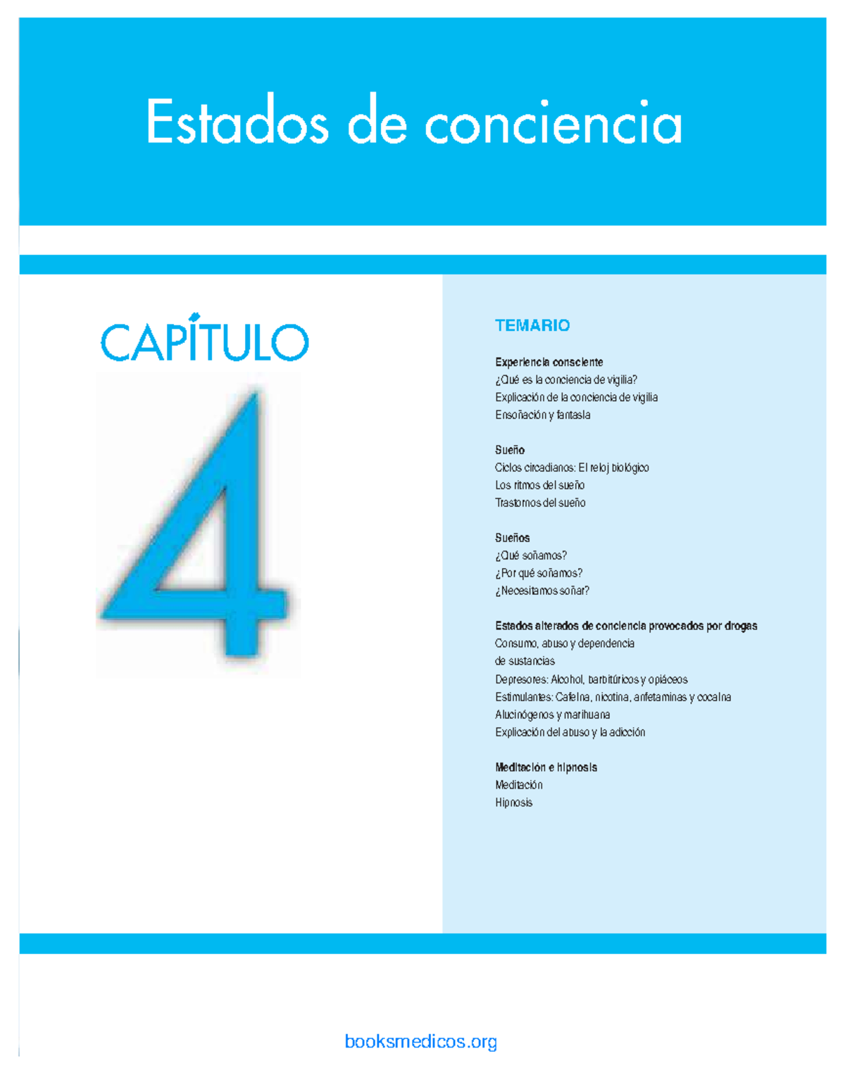 Capítulo 4: Estados de Conciencia en Psicología Social (PSICO 101 ...