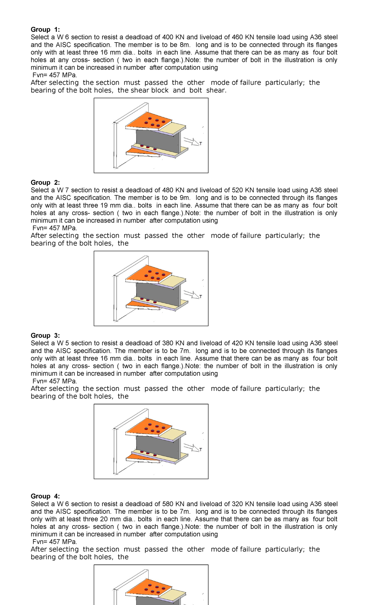 Steel Design Assignment 1: W Sections for Load Resistance - Studocu