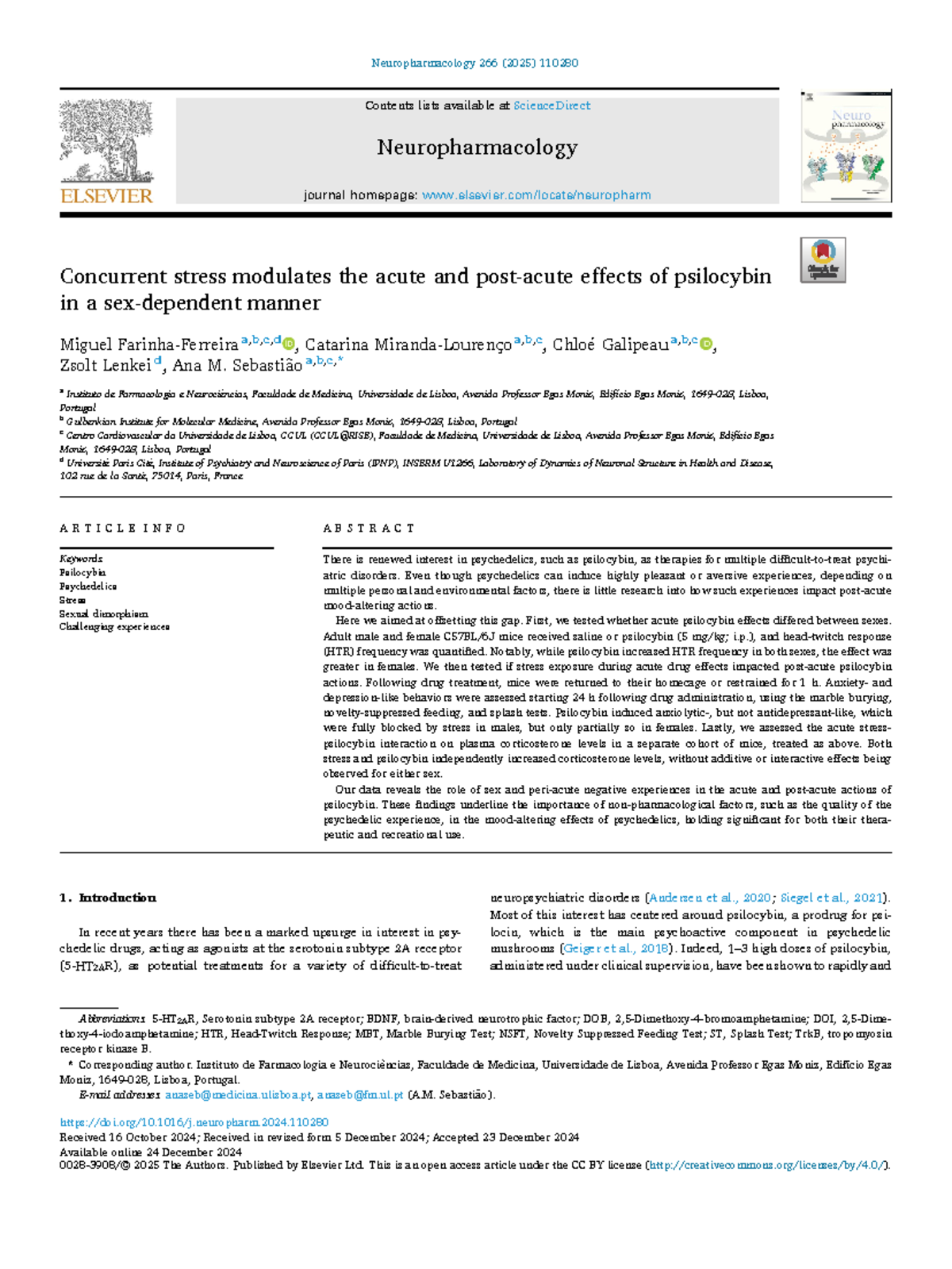Research paper presentation - Concurrent stress modulates the acute and ...