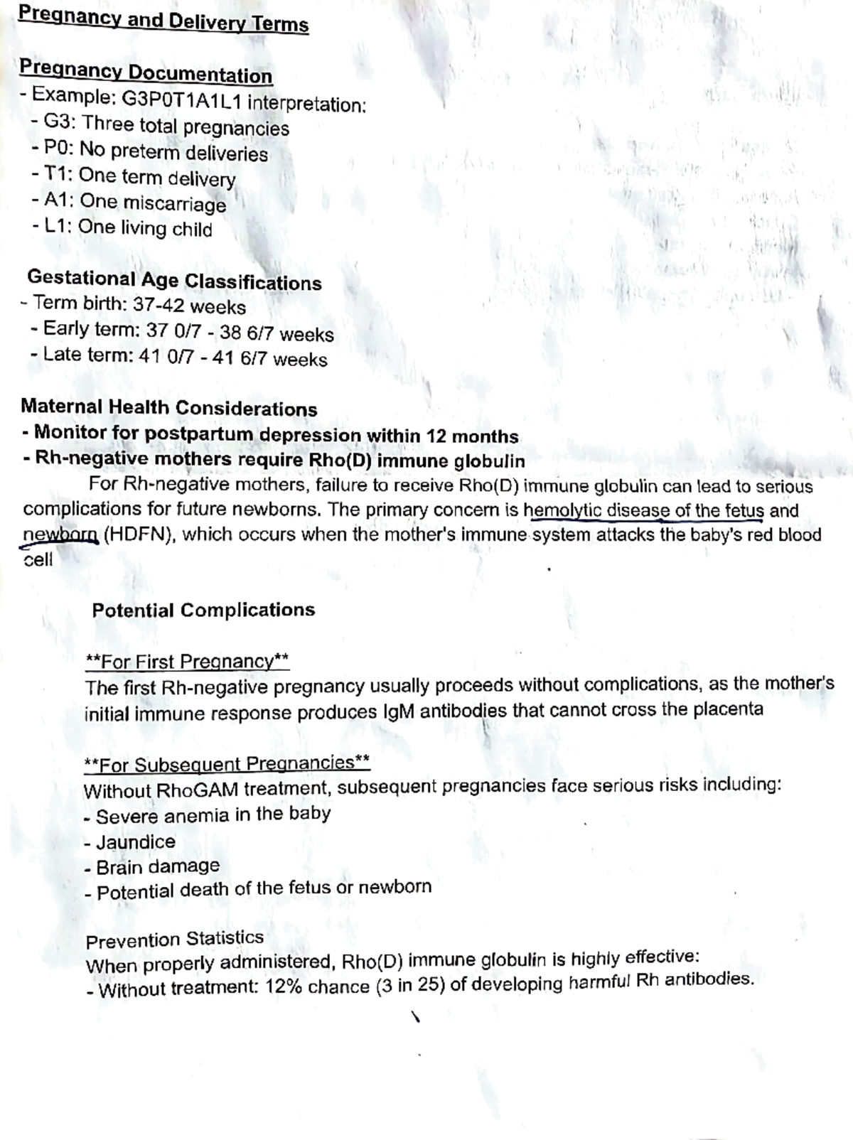 Maternal new born - Term. Preterm post term - Pregnancy and Delivery ...