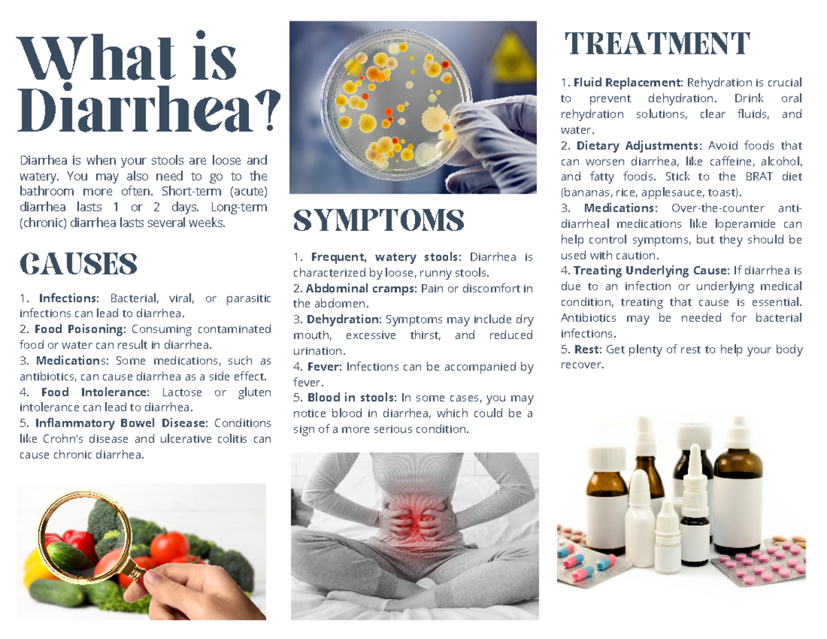 Healthy Diet & Diarrhea: User Info Brochure (Health 101) - Studocu