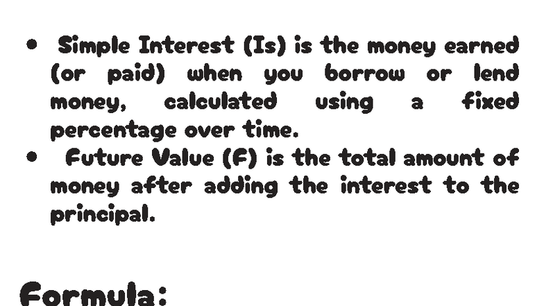 Simple Interest and Future Value: Concepts and Calculations (FIN101 ...