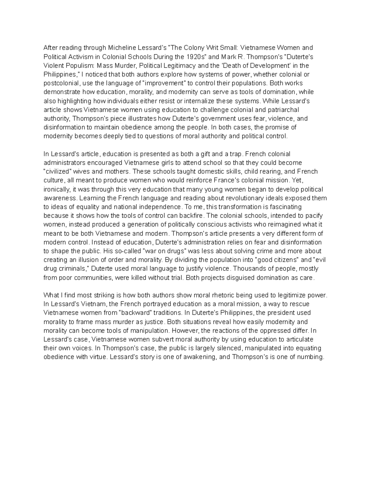 SEA 50 Commentary Essay: Power, Education, and Resistance in Vietnam ...
