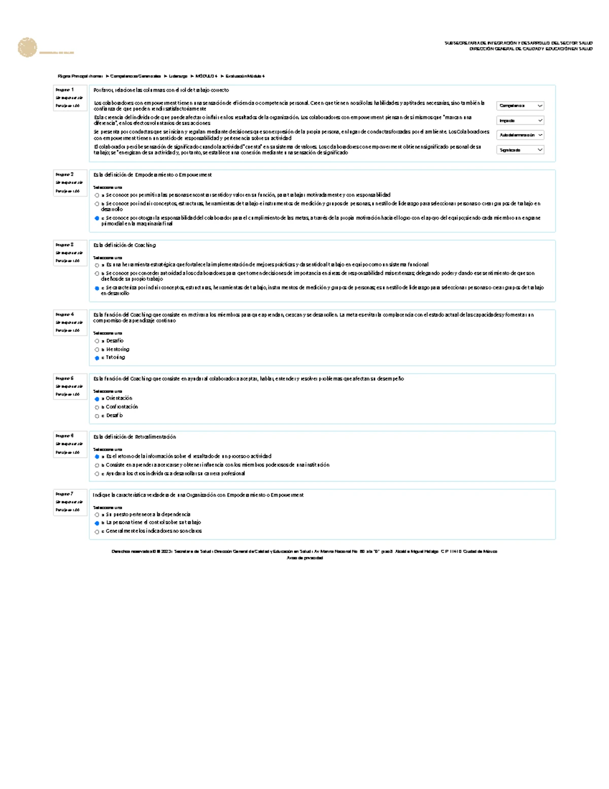 Examen de Ética e Integridad 3: Preguntas y Respuestas - Studocu