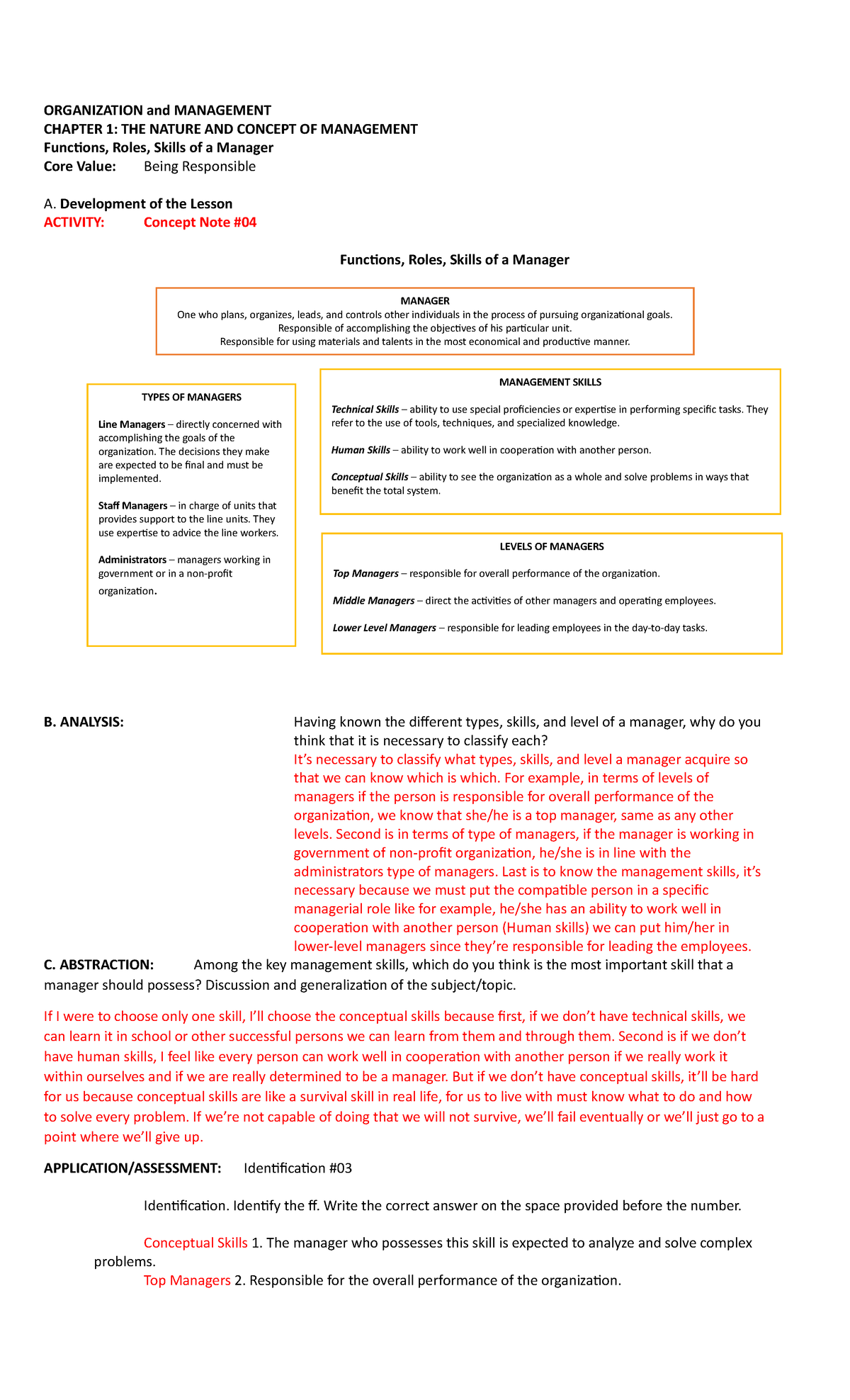 DLP L04 - 05 - Understanding Management Functions and Skills - Studocu