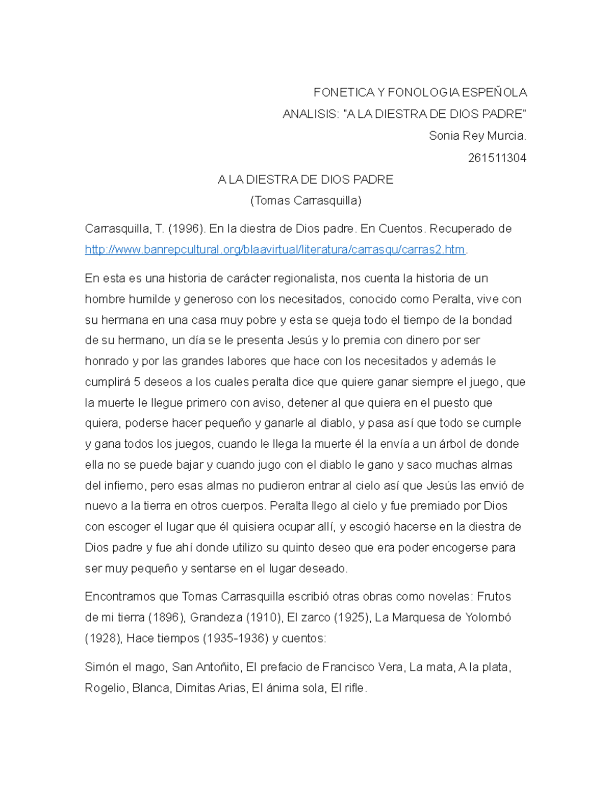 Fonetica Y Fonologia Espeñola - FONETICA Y FONOLOGIA ESPEÑOLA ANALISIS ...