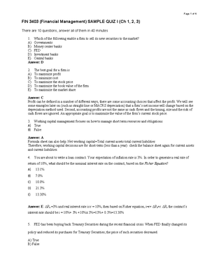 Formula sheet exam 1 - Finance Formula Sheet Time Value of Money (TVM) Formulas 1. Future Value ...