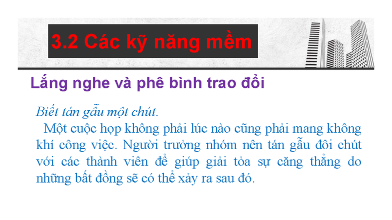 C3 3 - IUH: Kỹ Năng Mềm và Giải Quyết Xung Đột Trong Nhóm - Studocu