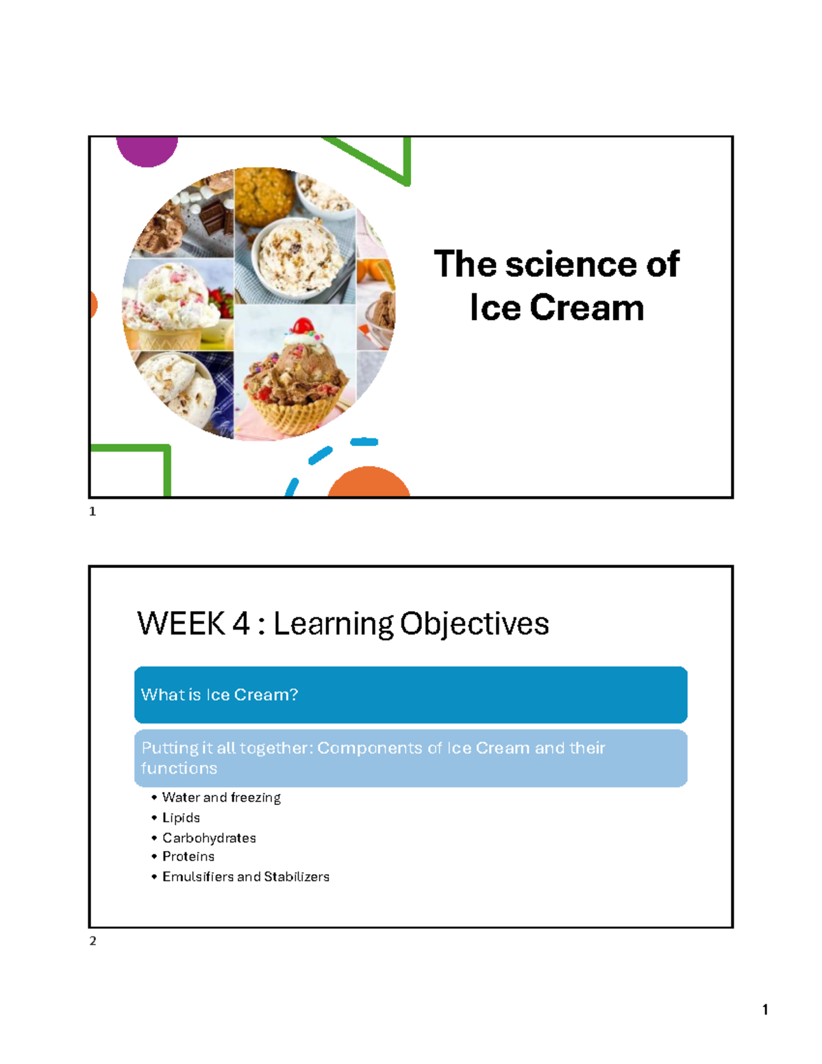 Understanding the Science of Ice Cream: Week 4 Insights - The science ...