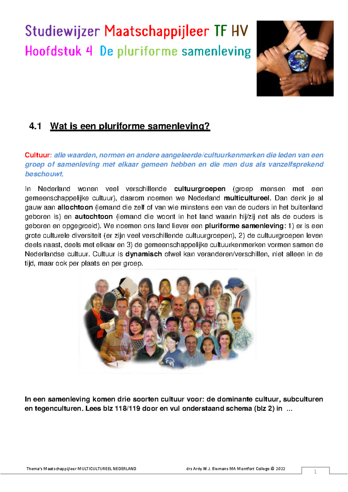 H4 Pluriforme Samenleving: Cultuur, Identiteit en Integratie in NL ...