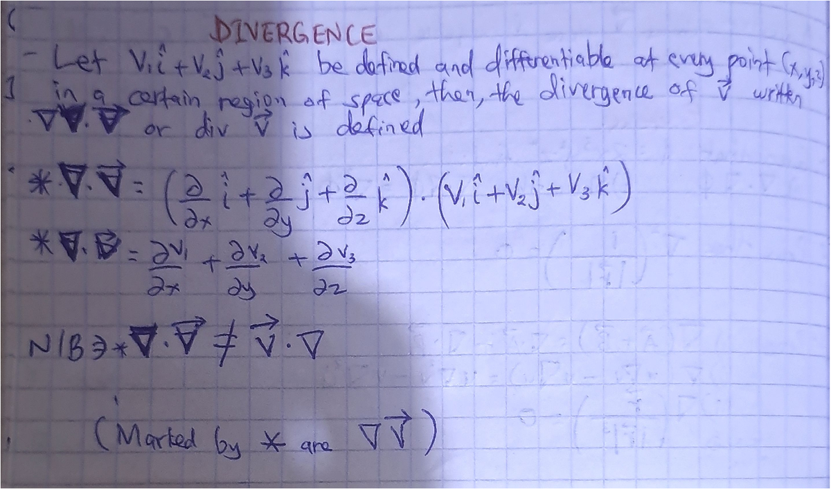 Vector Analysis (MATH 301): Divergence, Curl & Line Integrals Notes ...