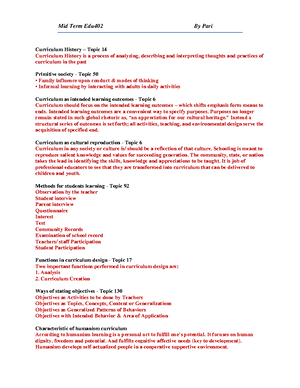 EDUA 402 Complete Handouts - VU ©Copyright Virtual University 1 ...
