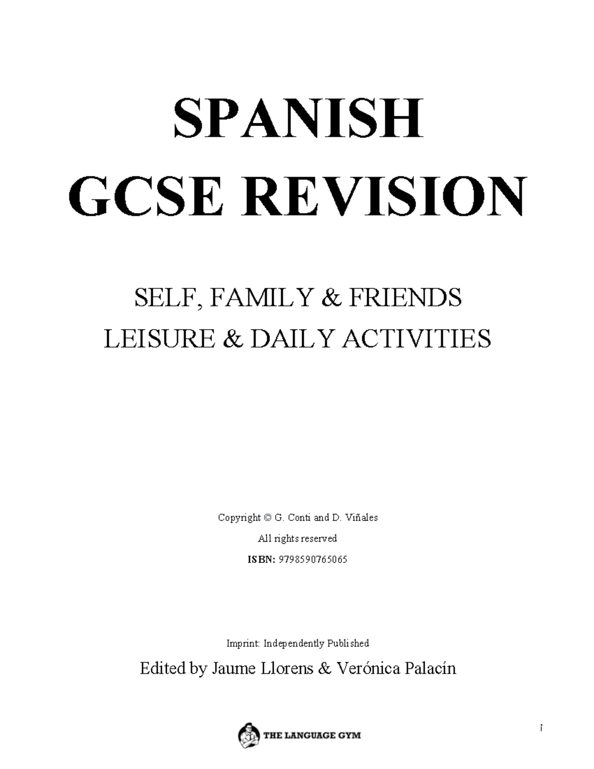 GCSE Spanish Revision: Self, Family & Friends - Unit 1 - Studocu