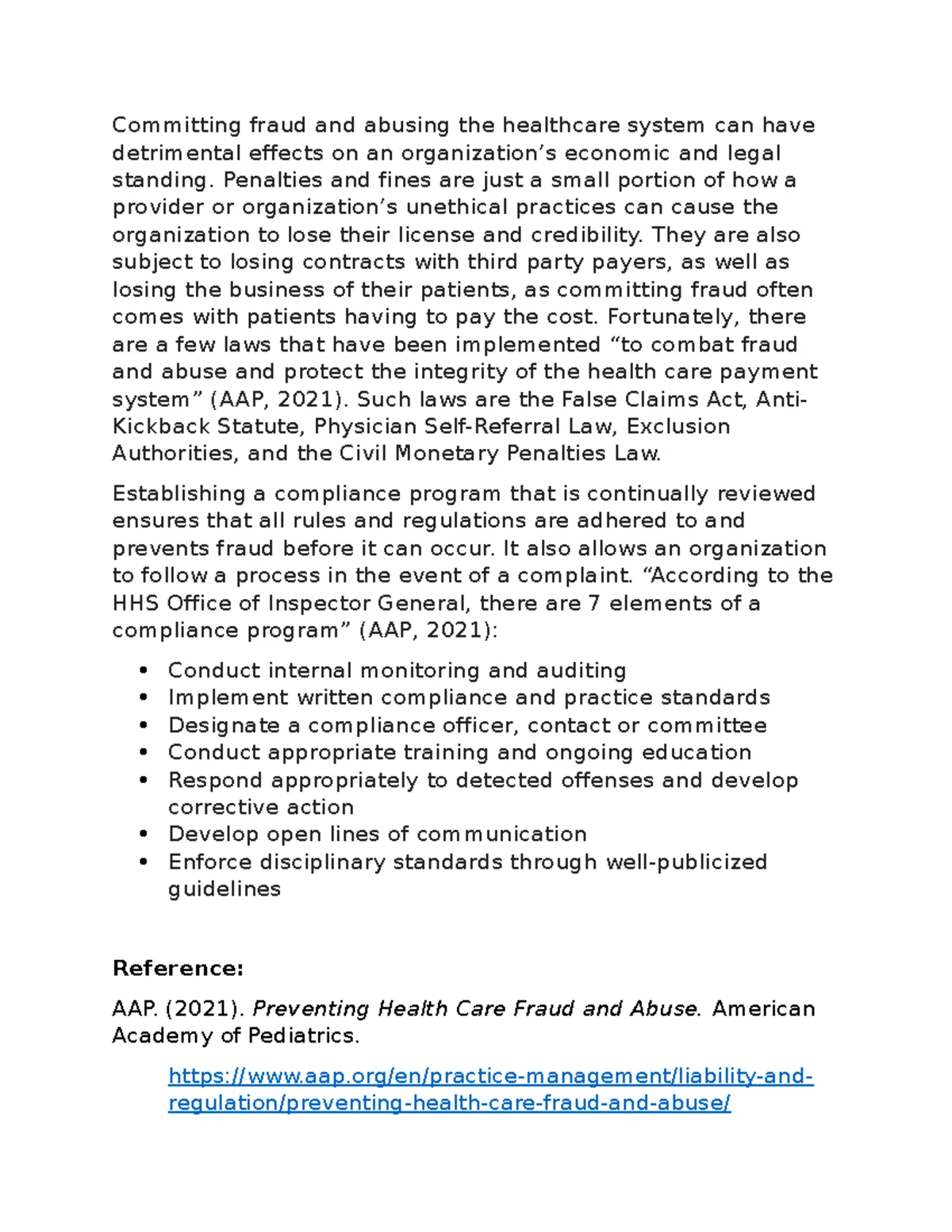 HCM 345 Milestone Two: Analyzing Third-Party Billing & Reimbursement ...