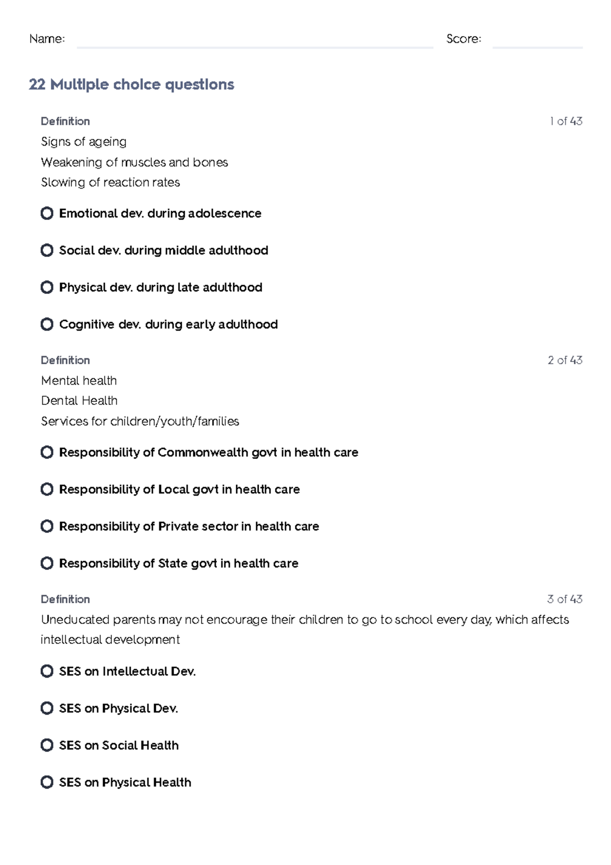Vce Health Human Development Unit 2 Exam Revision Notes Studocu