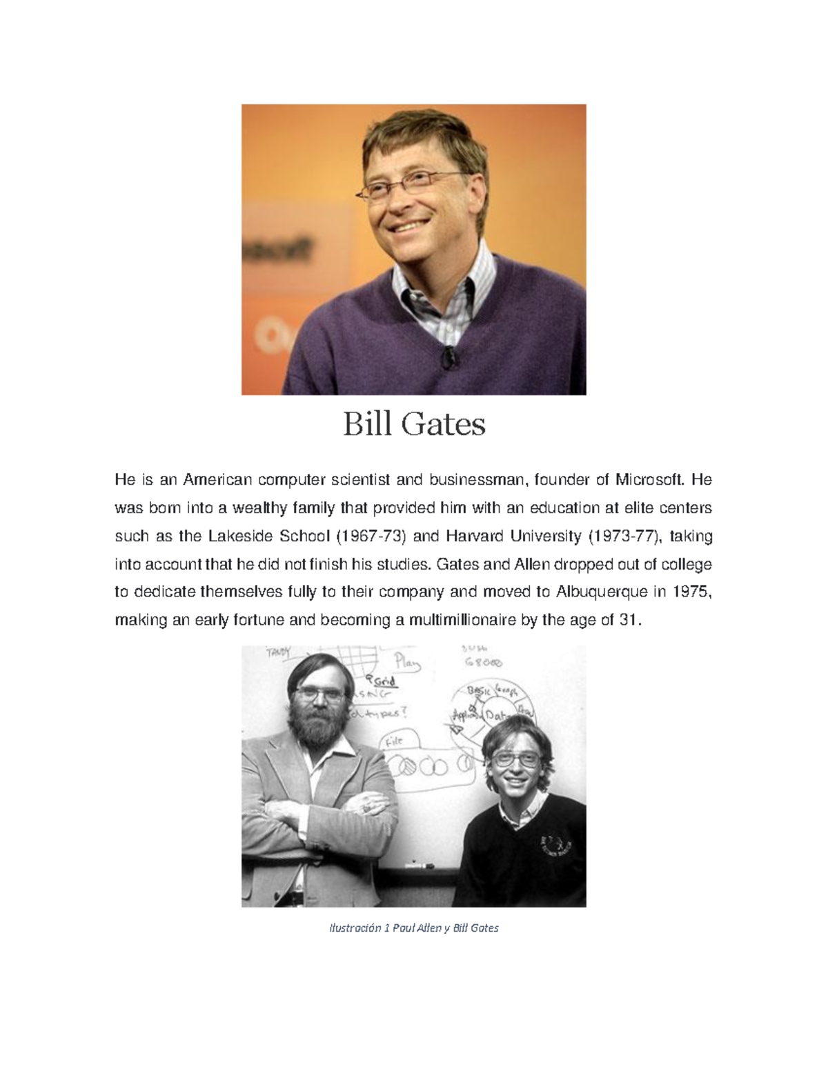 Cronica - Bill Gates He is an American computer scientist and ...