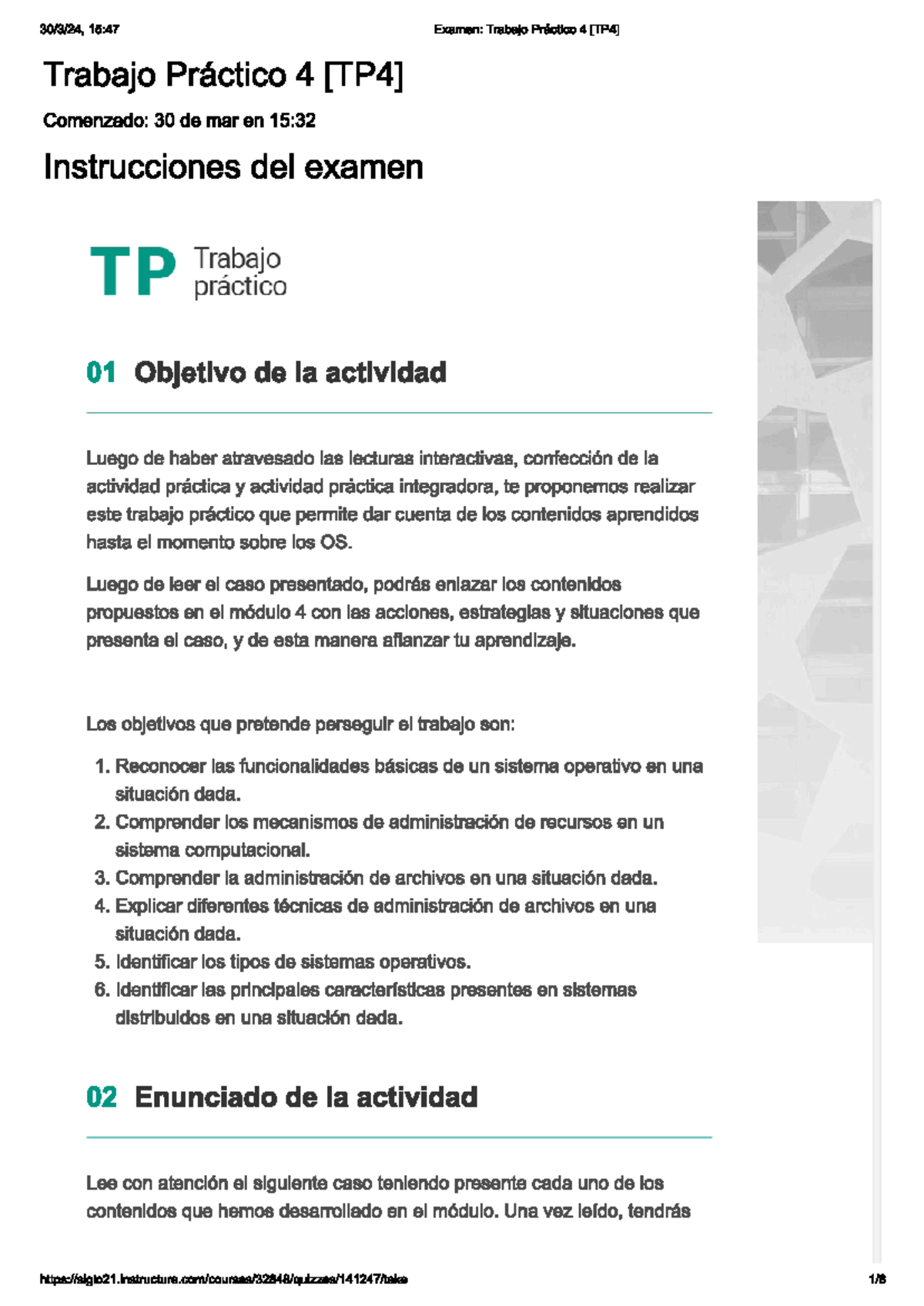 TP4: Comprehensive Overview and Guidelines for Assignment Completion - Studocu