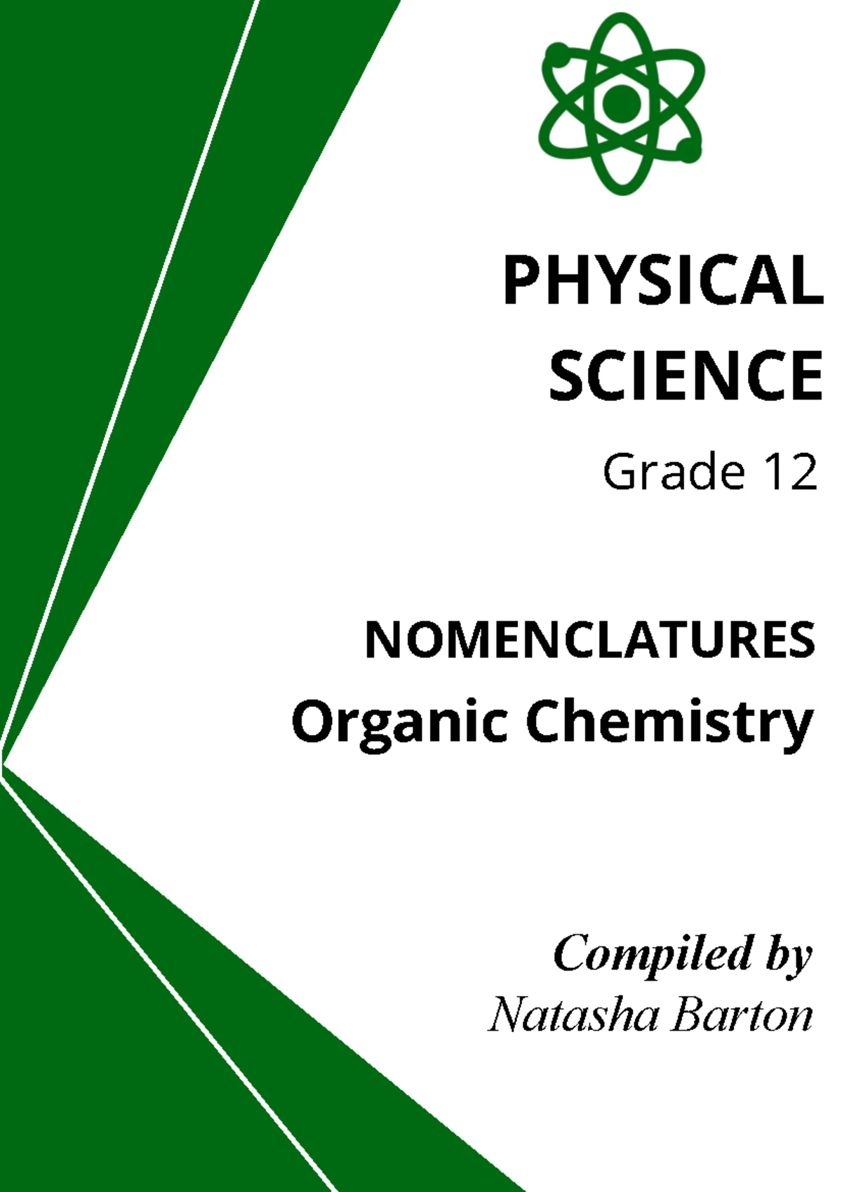 Physical Sciences Grade 12: Intro to Organic Chemistry Notes - Studocu