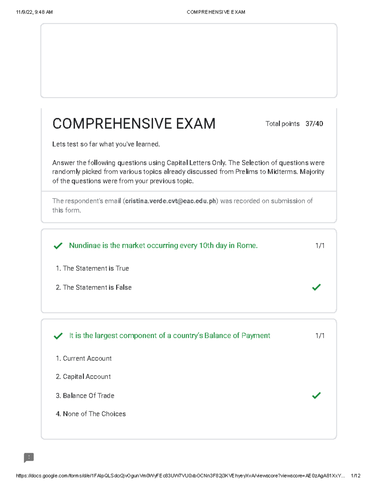 Comprehensive Exam Review for Intro to Economics (ECO 101) - Studocu