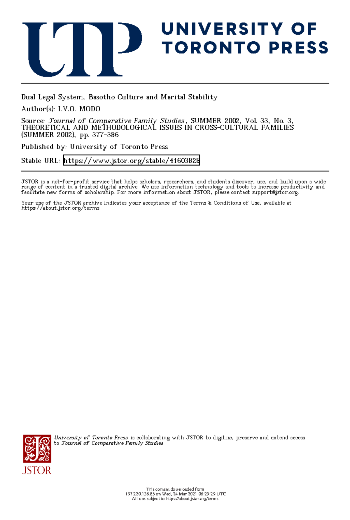 DUAL System OF Lesotho - l1301 - Dual Legal System, Basotho Culture and ...
