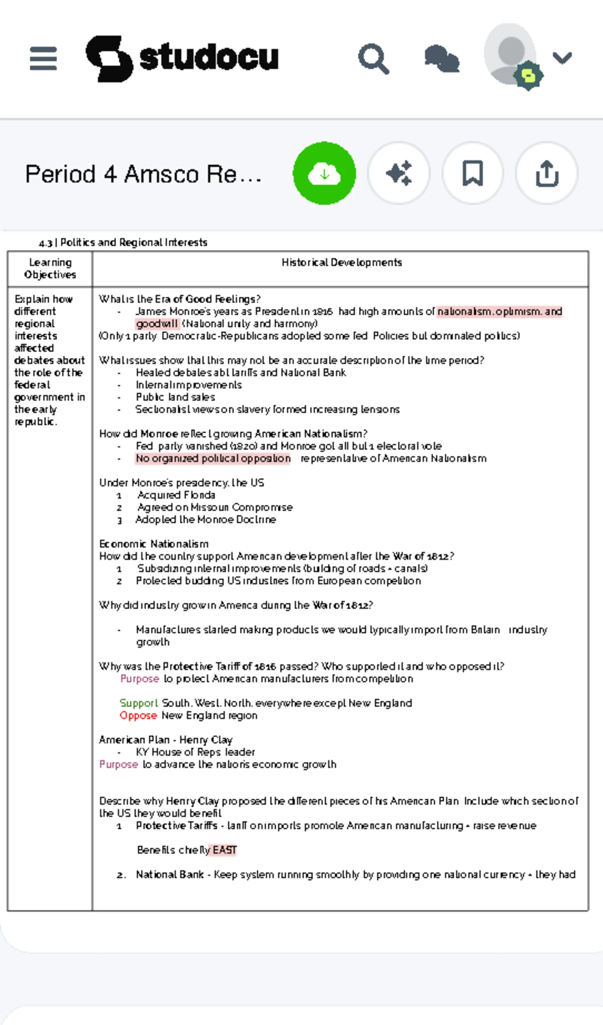 Period 6 APUSH Vocabulary & Key Concepts Overview - Studocu