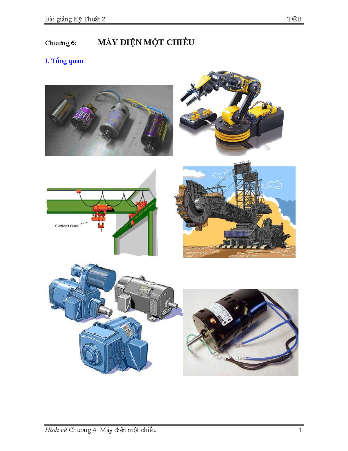 Bài giảng Kỹ Thuật 2: Chương 6 - Máy Điện Một Chiều (C6 DC Machines S2 ...