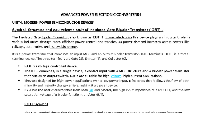 Advanced Power Electronic Converters - ADVANCED POWER ELECTRONIC ...