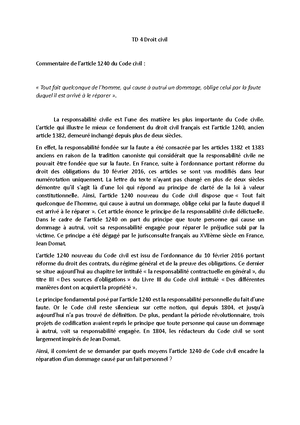 Commentaire de l'article 1346 du Code civil - Commentaire de l’article ...