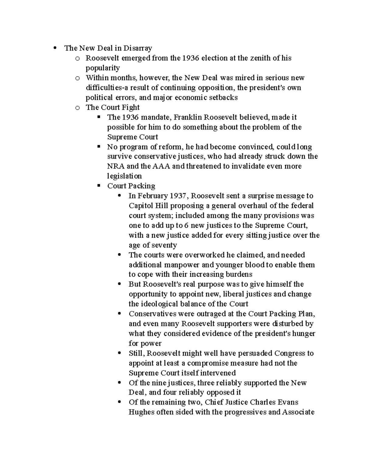 New Deal Pt 3 - Roosevelts New Deal - The New Deal in Disarray o ...