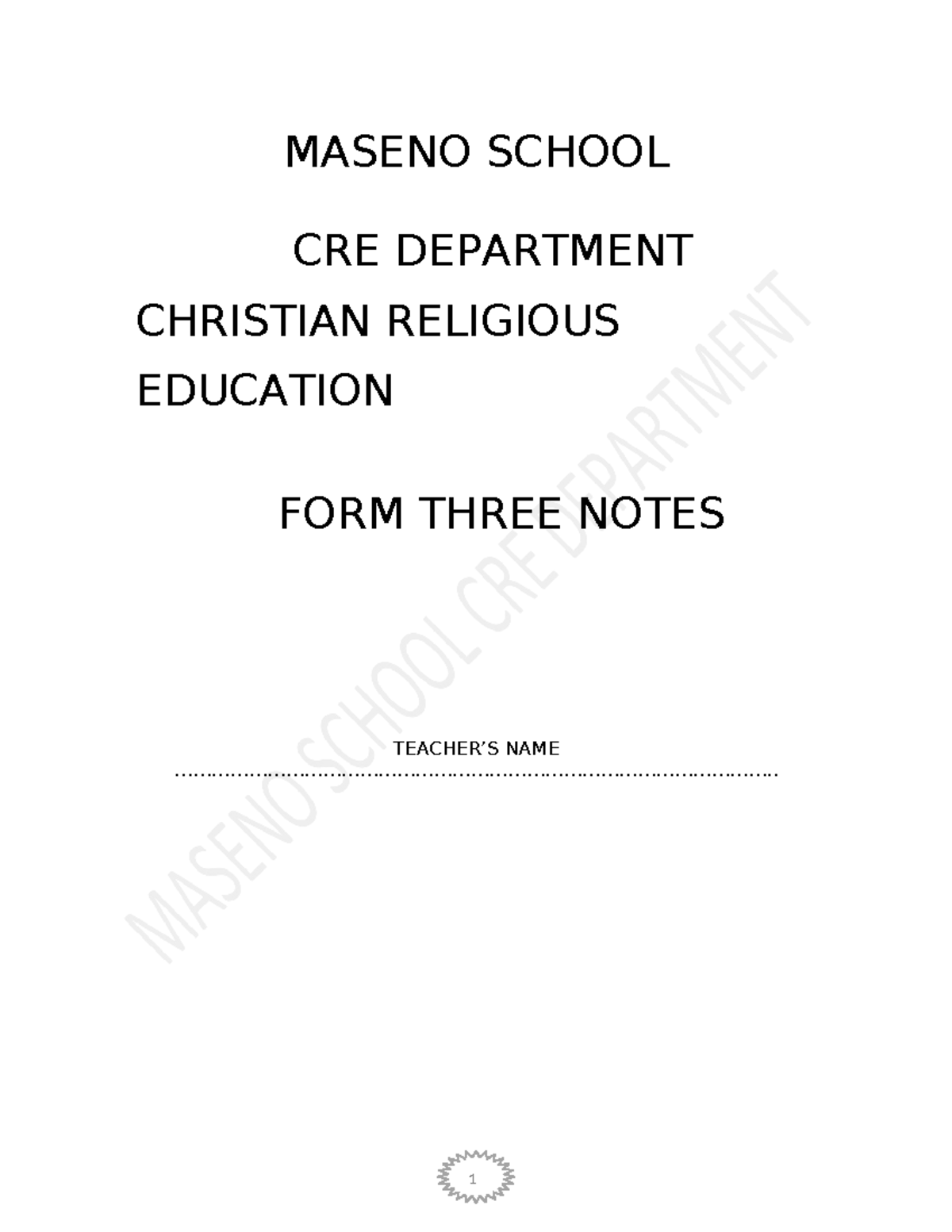 CRE F3 Notes on the Holy Spirit and Its Role in Christianity - Studocu