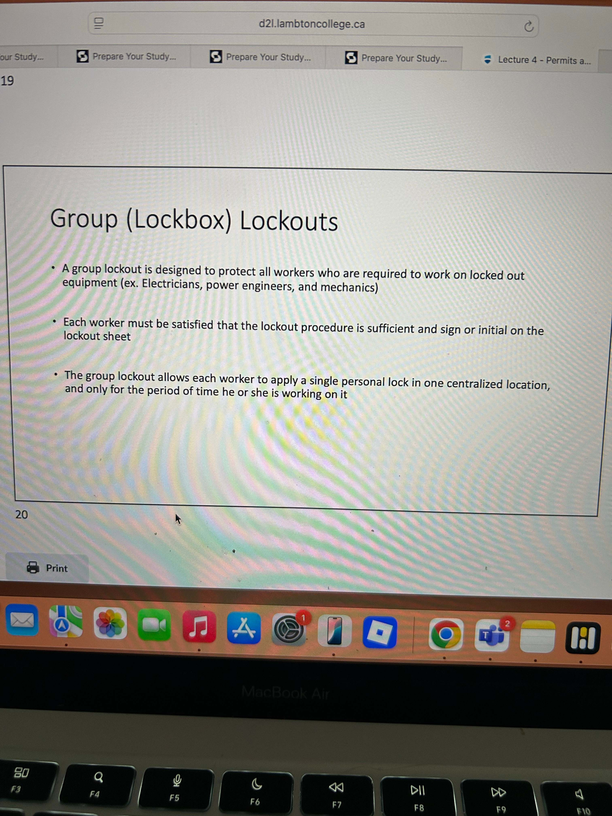 Final Exam Study Guide for Course XYZ123: Group Lockout Procedures ...