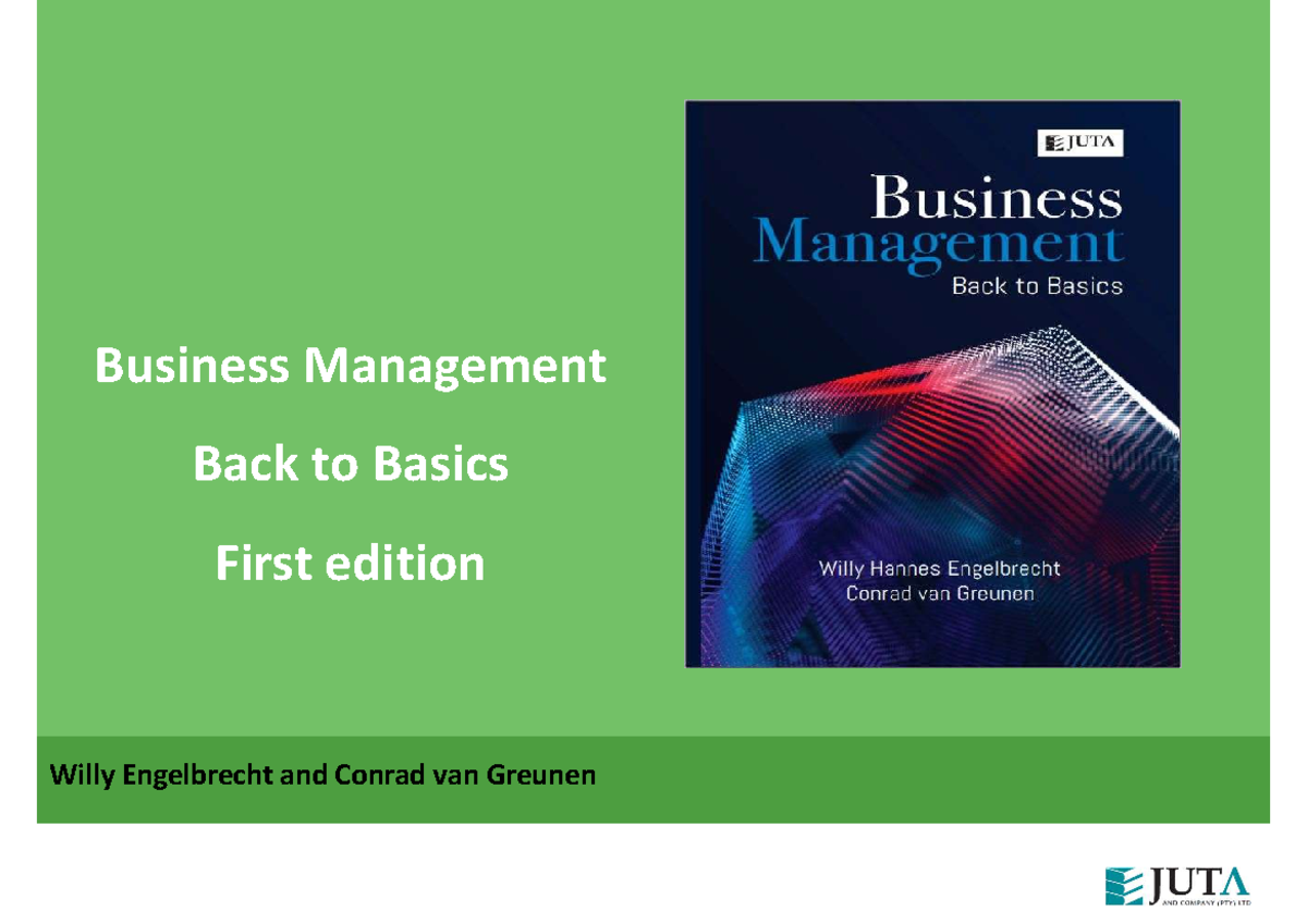 Business Management 101: Chapter 4 - Managerial Tasks & Skills - Studocu