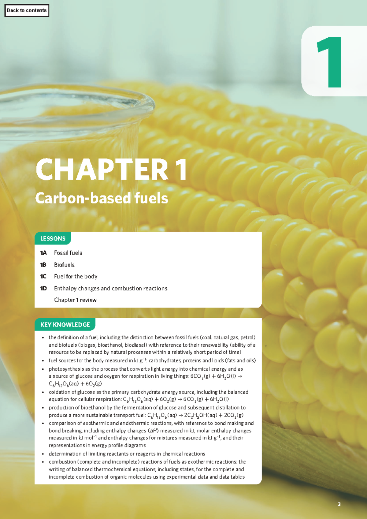 Edrolo Chemistry Textbook Unit 3 4 Ch1 - Carbon-based fuels CHAPTER 1 ...