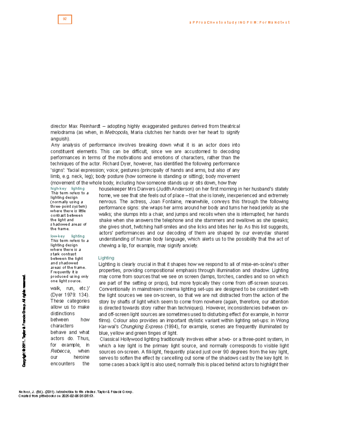 Cinematography Analysis Approaches in Film Studies (FILM 101) - Studocu