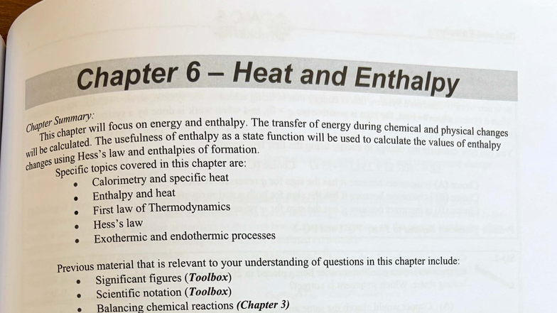 ACS CHEM 6 - Heat and Enthalpy Chapter Summary and Practice - Studocu
