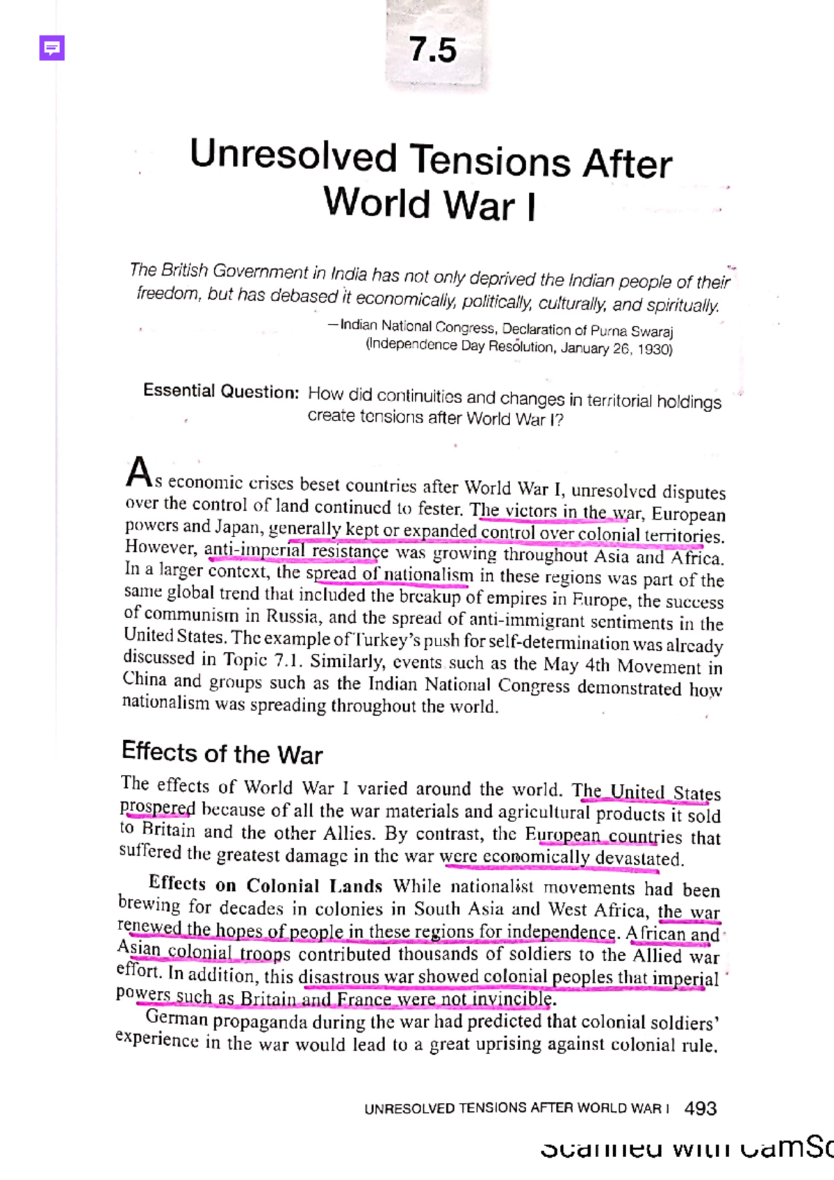 Chapter 7.5 Overview and Key Concepts - 7 Unresolved Tensions After ...