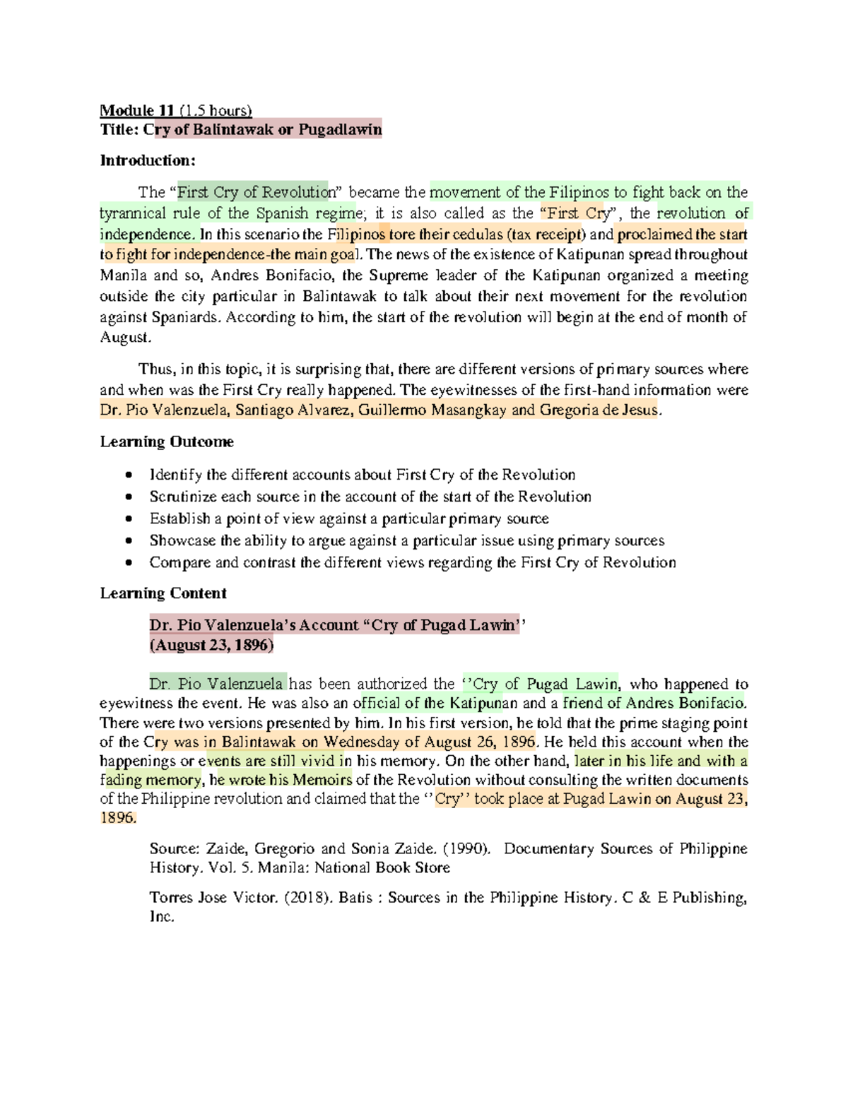 4. PDFCoffee - The First Cry of Revolution: Balintawak vs. Pugadlawin ...