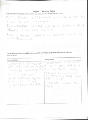 Apush Chapter 17 - Kevin aen Chapter 17 Reading Guide Key Create a list ...