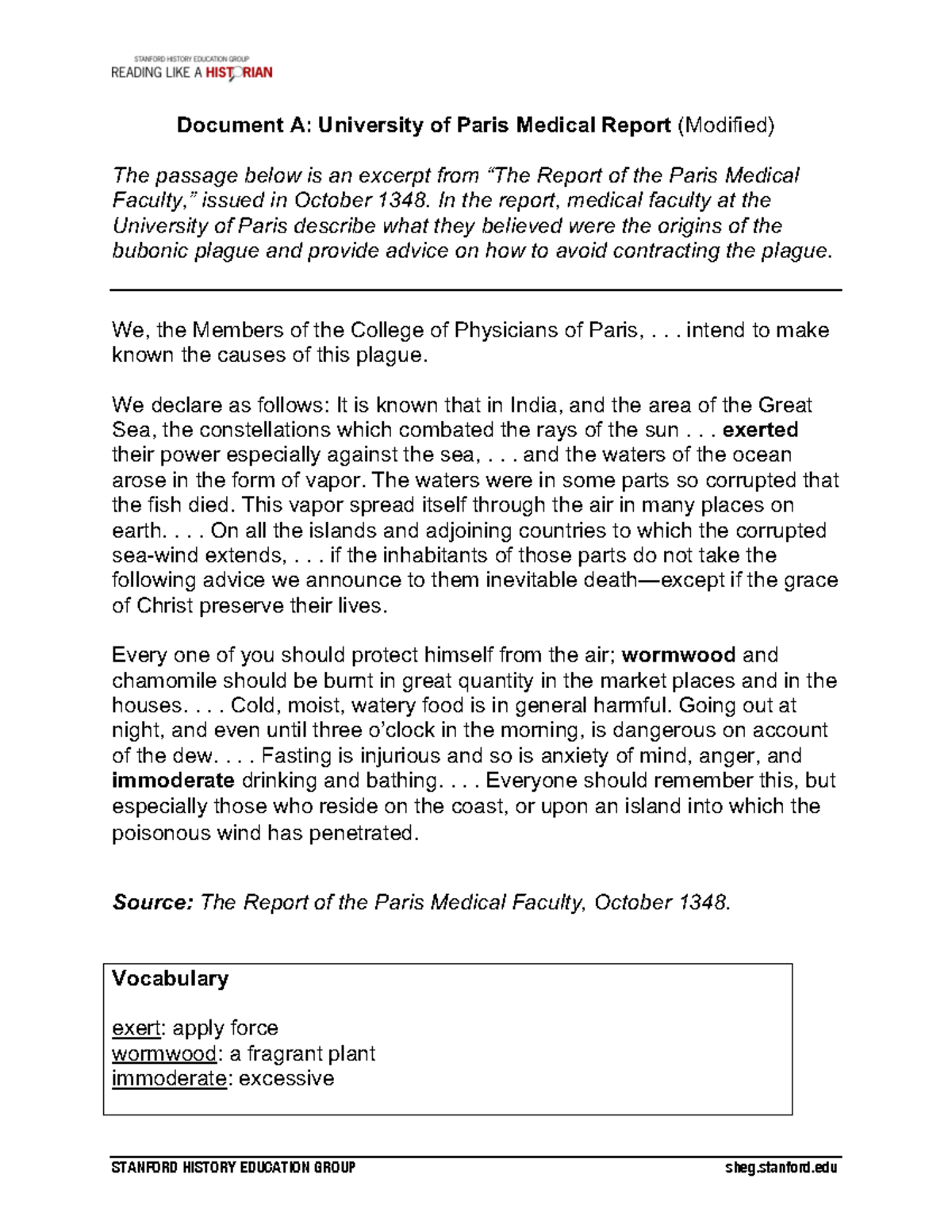 Corey Lowe - Final Exam Study Materials on The Black Death Analysis ...