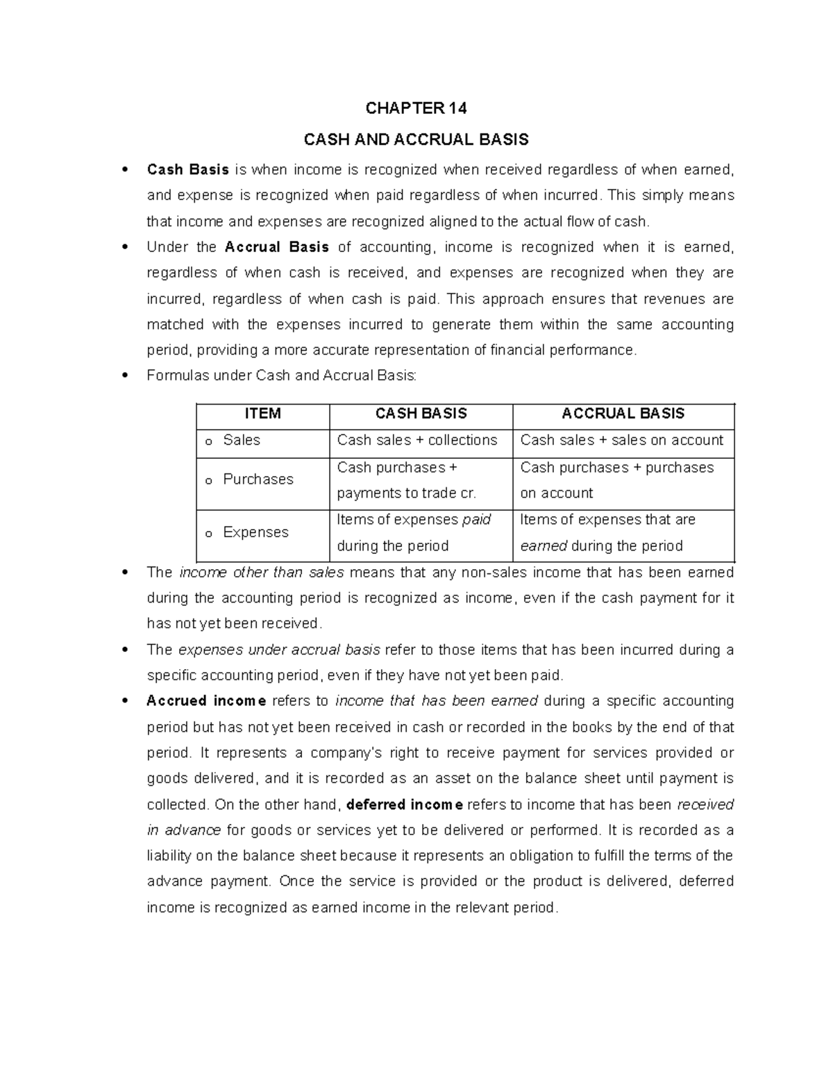 Summary of Intacc 3: Cash & Accrual Basis and Error Correction Concepts ...