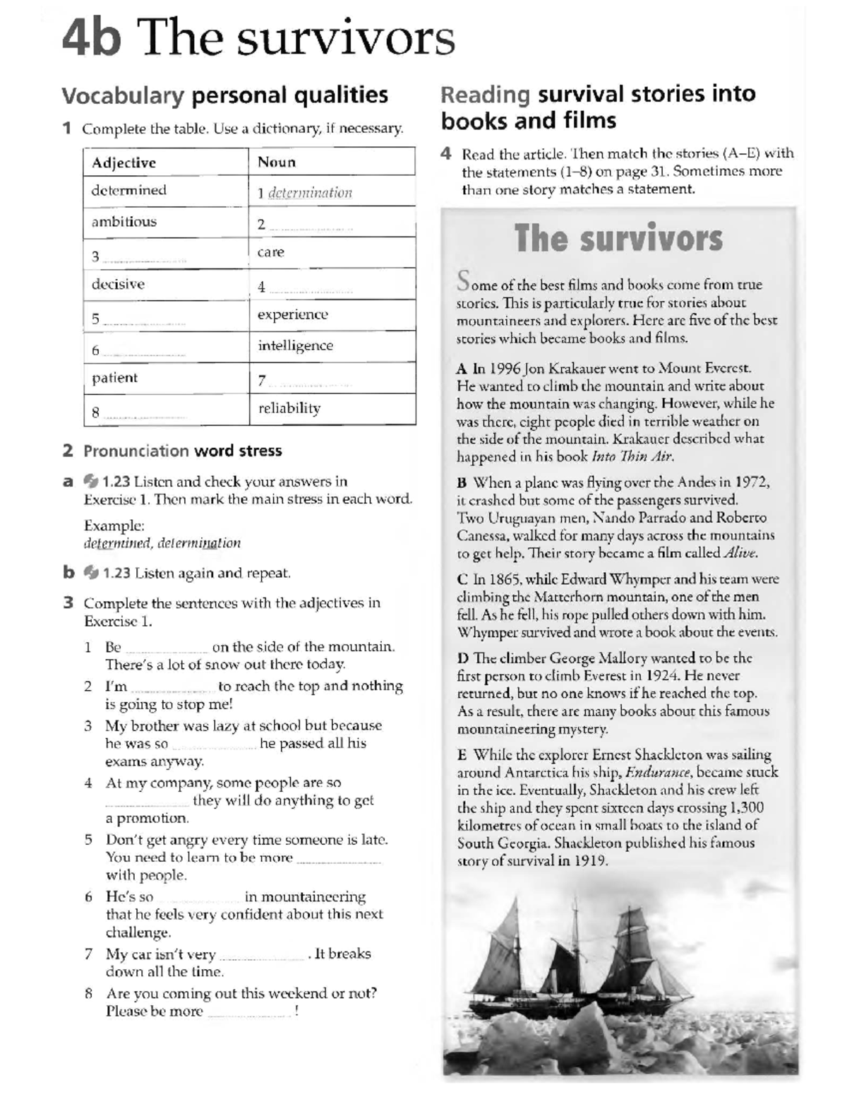 TA1 HW5 U4bc - Vocabulary and Personal Qualities Exercises - Studocu