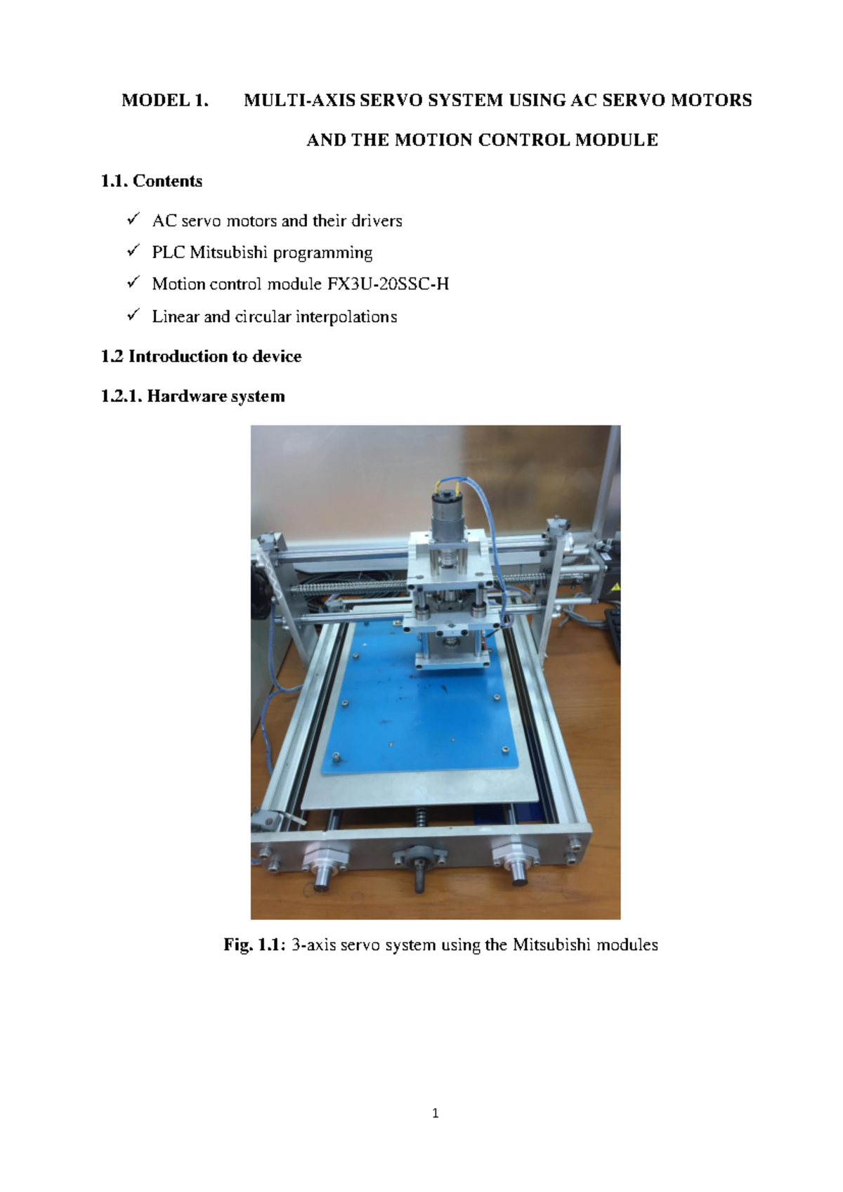 M1: Servo System with AC Motors & Motion Control Module Overview - Studocu