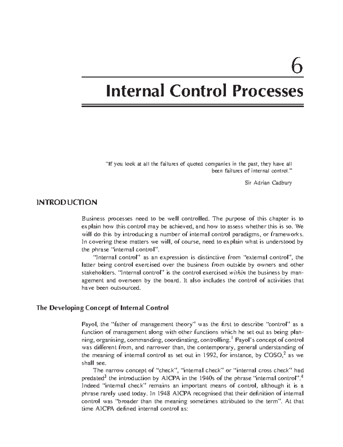 Operational Auditing Chapter 6: Internal Control Processes Explained ...