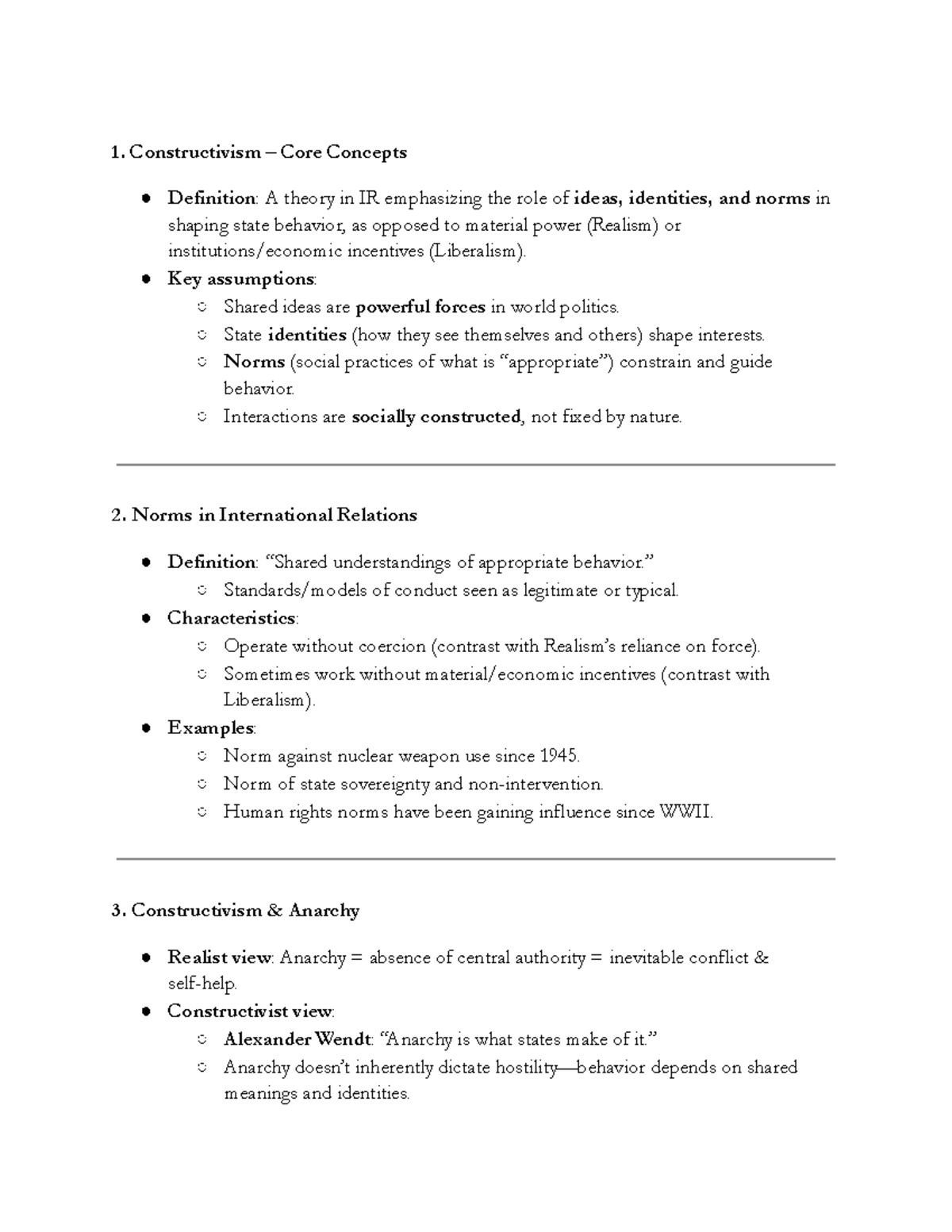 Constructivism in International Relations: Core Concepts & Theories (IR ...