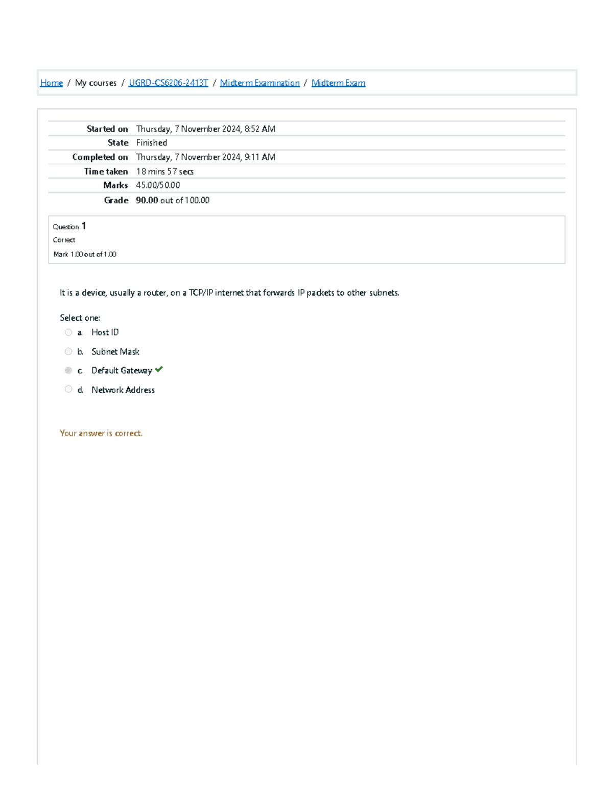 Cs6206 Midterm Exam Results and Key Learnings - Studocu