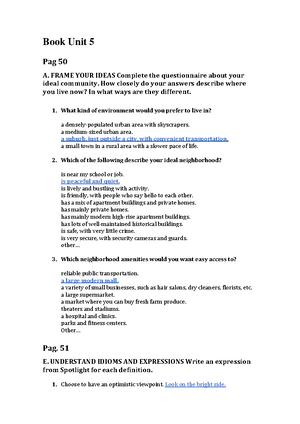 Summit 1-Work Book Answer Key - Summit 1, Third Edition Workbook Answer ...